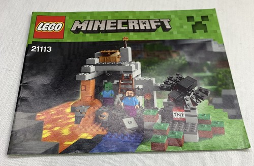 Lego Minecraft Manual For Set 21113 The Cave NO BRICKS | eBay