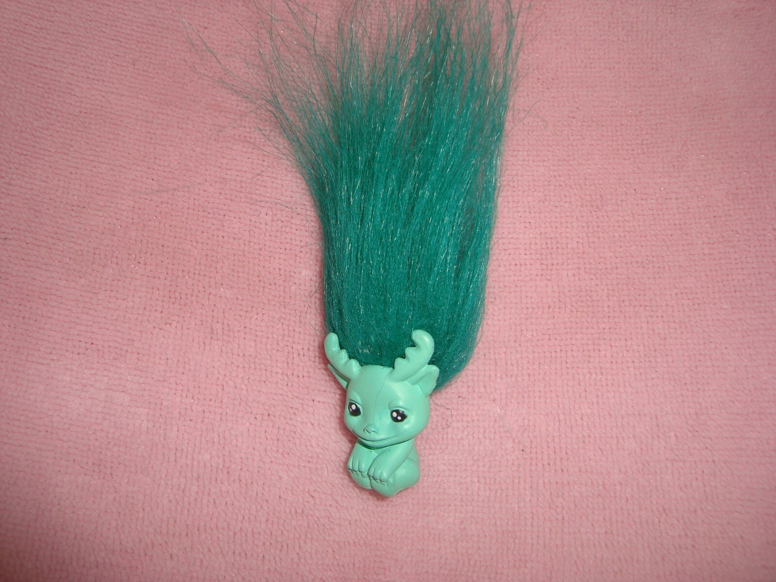 The Zelfs with antlers green body & hair Pencil Topper 1.5" T Moose | eBay