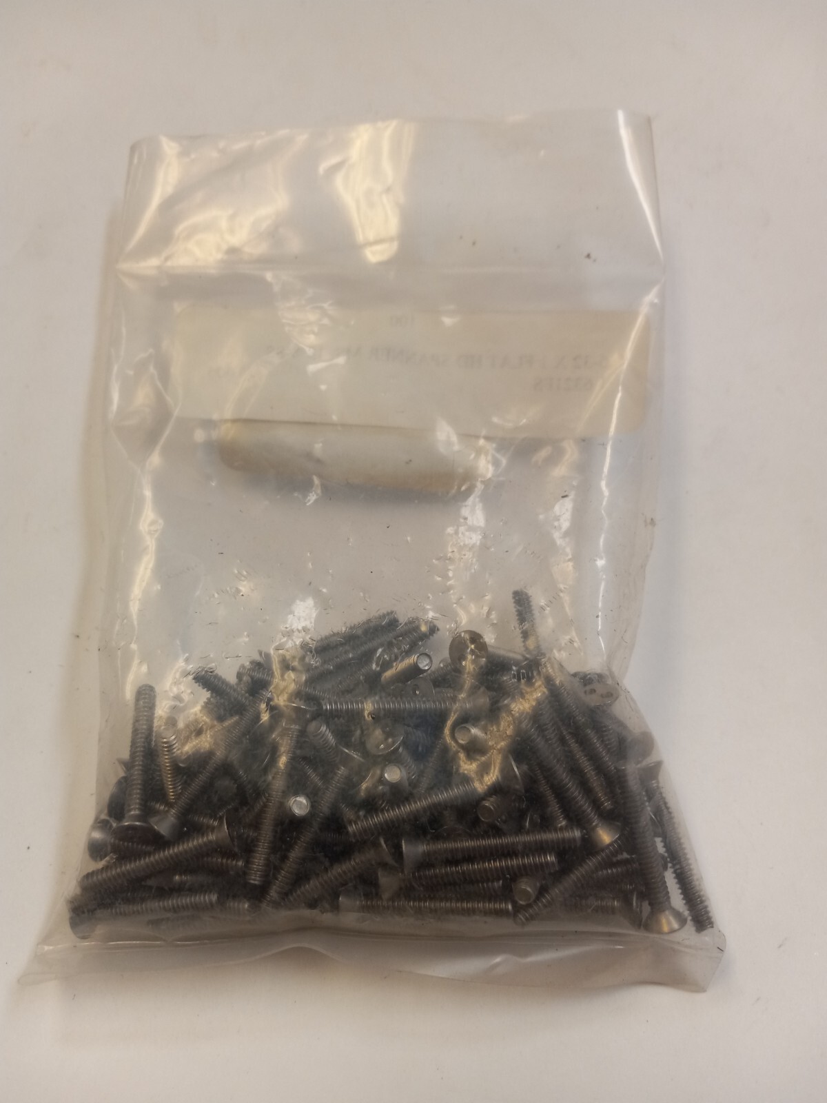 100pcs 6/32 x 1" Stainless Spanner/Snake Eye Security Flat Head Machine ...