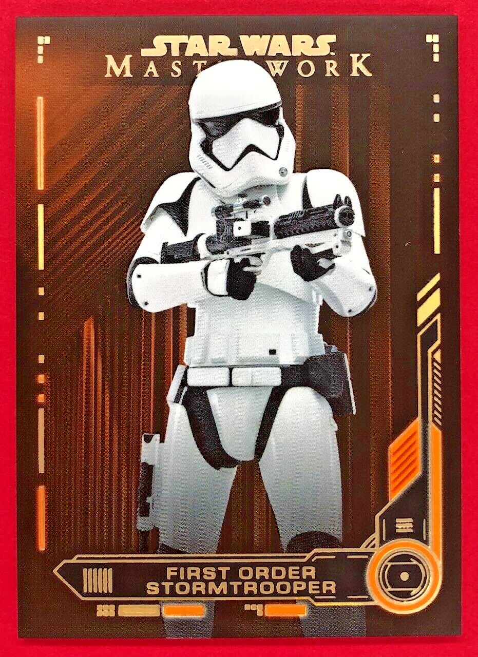 2019 Star Wars Masterwork First Order Stormtrooper 06/10 Orange #49 | eBay