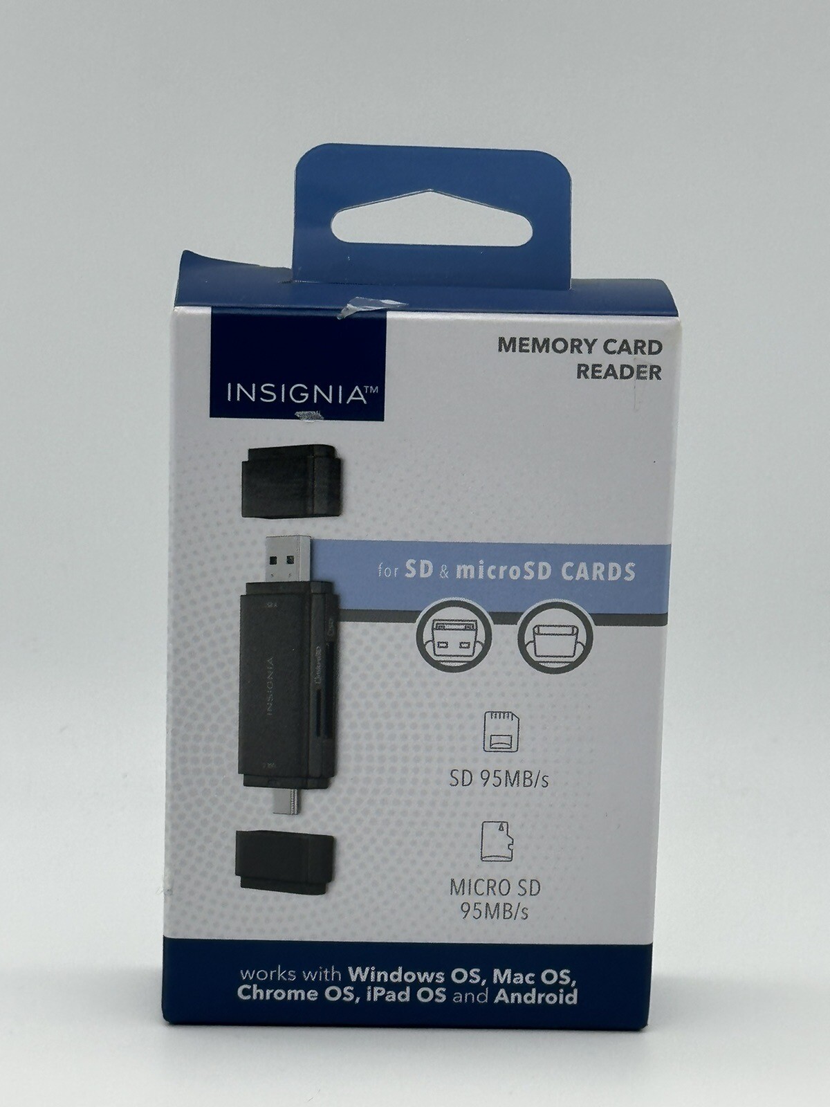 Insignia USB-C usb to SD microSD Memory Card Reader PC MAC Tablets ios ...