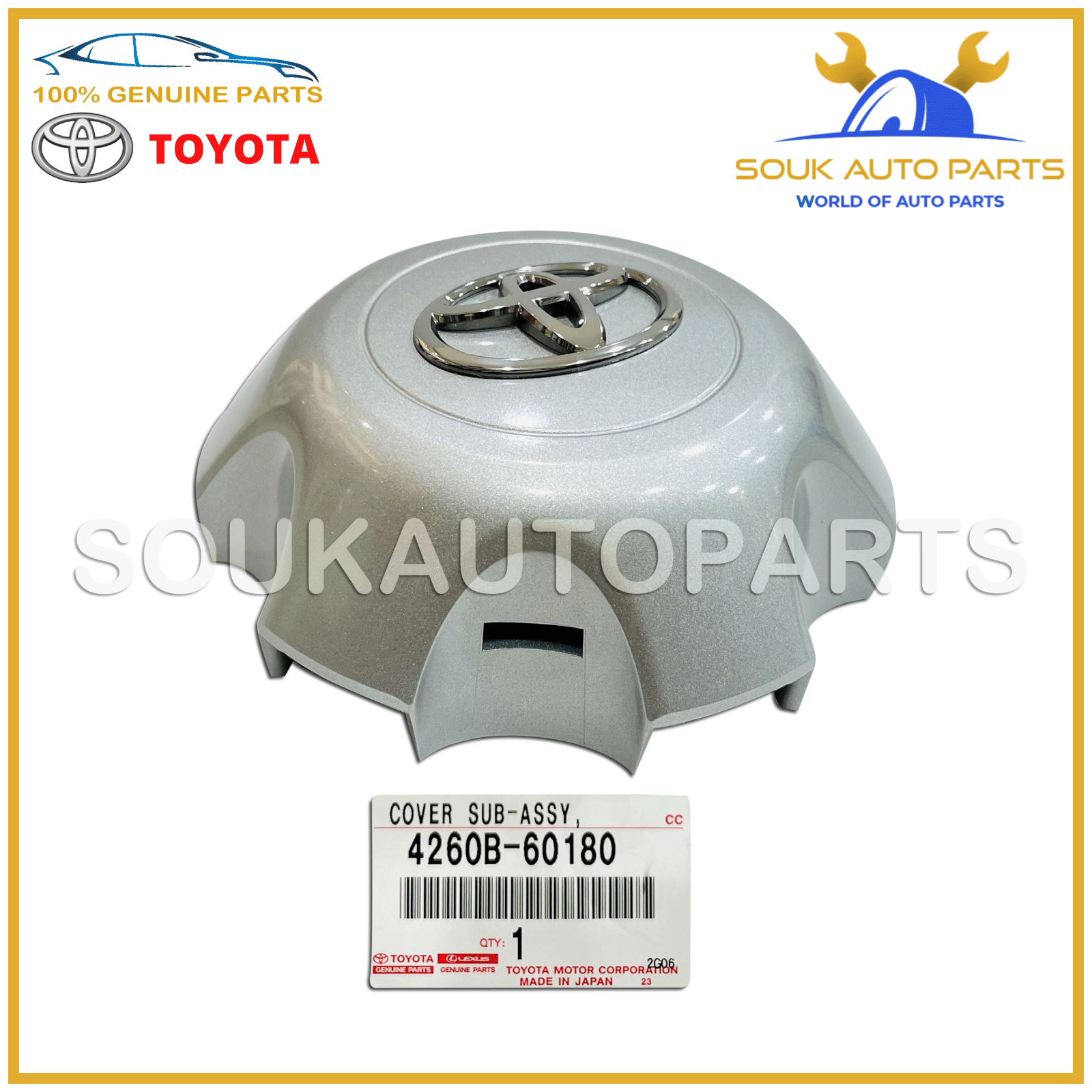 4260B-60180 Genuine Toyota ORNAMENT SUB-ASSY, WHEEL HUB 4260B60180 OEM ...