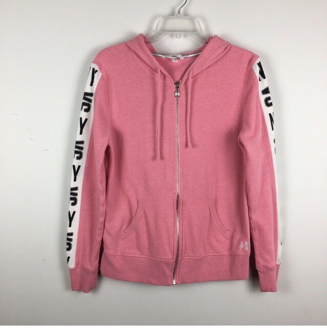 Victoria's Secret Sweatshirt Jacket S Pink Angel Wing… - Gem