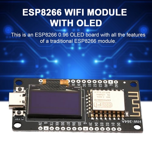 Module Board Esp8266 Development with 0.96 Inch Oled Display for Micropython | eBay