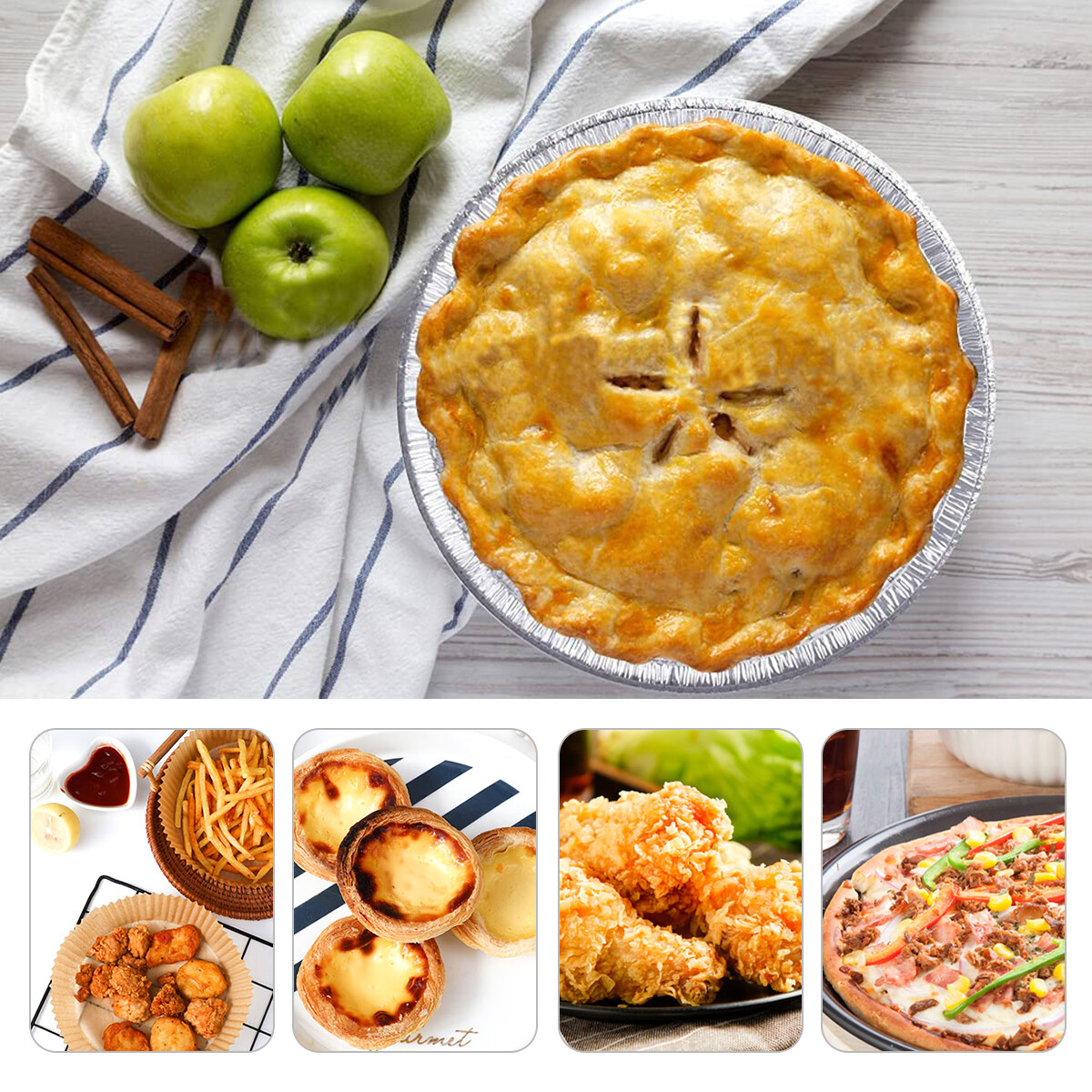 50X Air Fryer Parchment Paper Liner Non-Stick Baking Paper Oil-Proof 5. ...