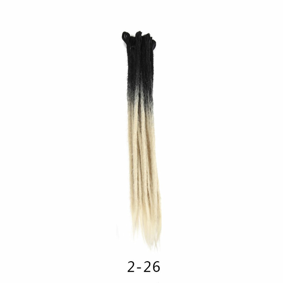 5PCS 20" 24" Dreadlocks Extensions Synthetic Single Ended Dreads SE ...