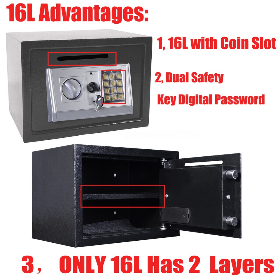 Safe Box Secure Lock Combination Safety High Security Wall Floor ...