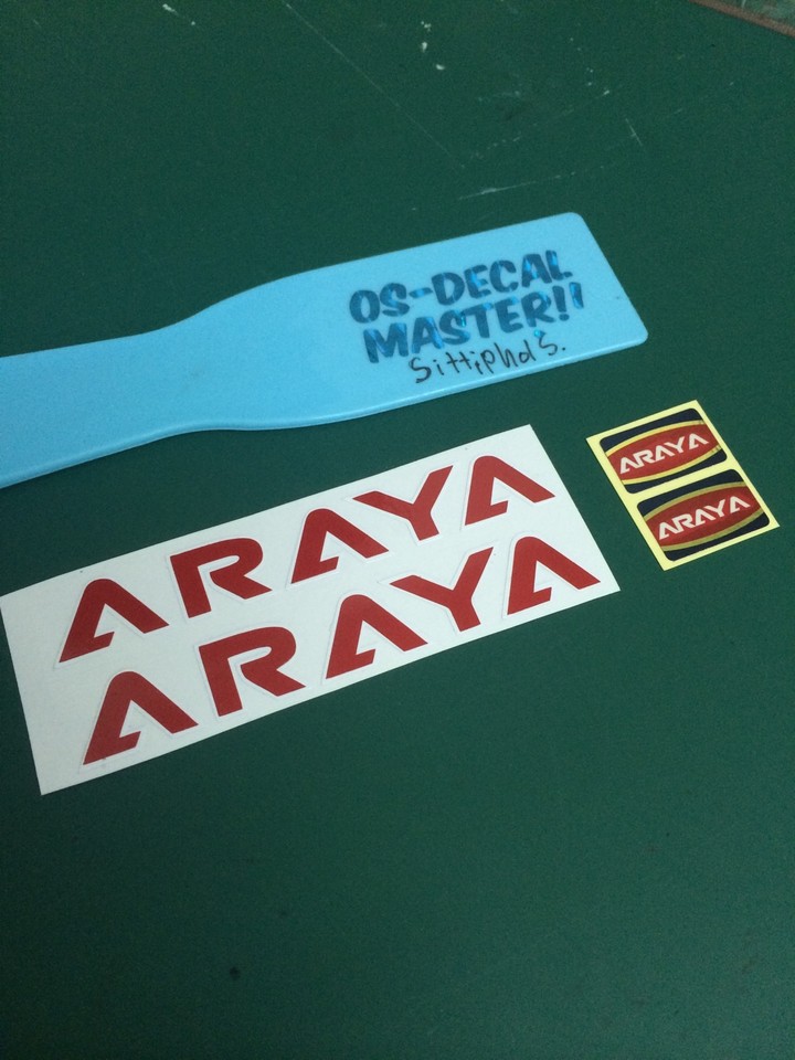 Araya Rims Decal 7X 7C Oldschool Bmx Red Set | eBay