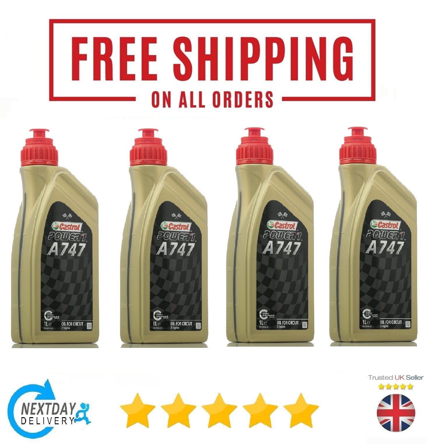 Racing A747 2 Stroke Semi Synthetic 4 Litre Castrol 15ADA3 4 x 1ltr | eBay