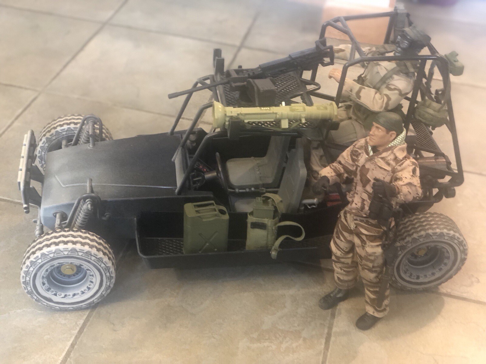 GI Joe 1/6 DESERT LIGHT STRIKE VEHICLE Exclusive 12" Figure Chenowth ...