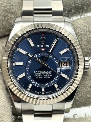 Rolex Skydweller 42mm Blue Dial Stainless Steel Oyster Bracelet 336934 | eBay