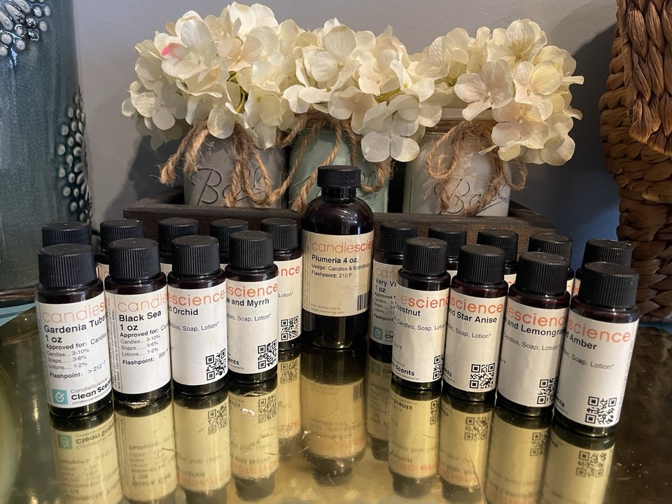 CandleScience Candle Making Supplies Fragrance Oil Lot – 42 Bottles ...