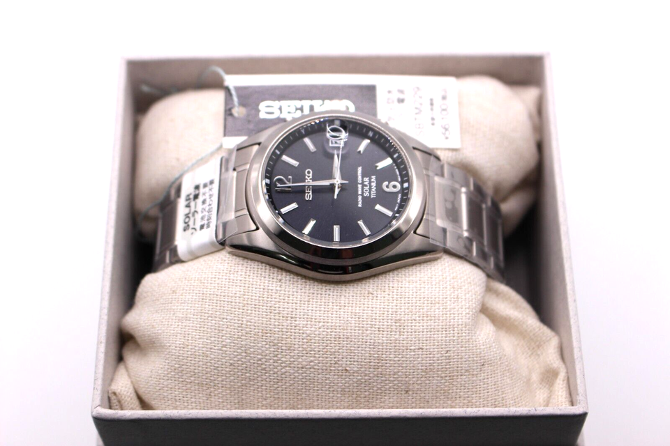 SEIKO Spirit SBTM229 SPIRIT Titanium Solar Radio Men's Analog Watch ...