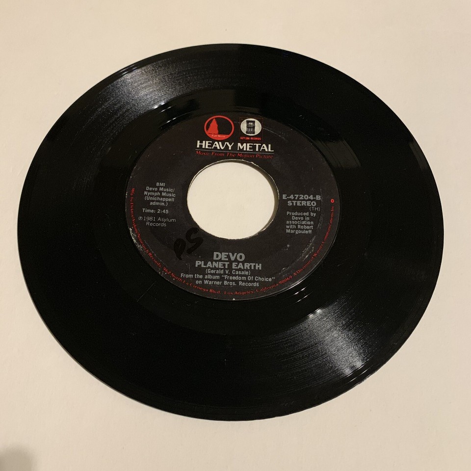 DEVO Working In The Coal Mine 1981 7" Record US 45rpm single Asylum ...