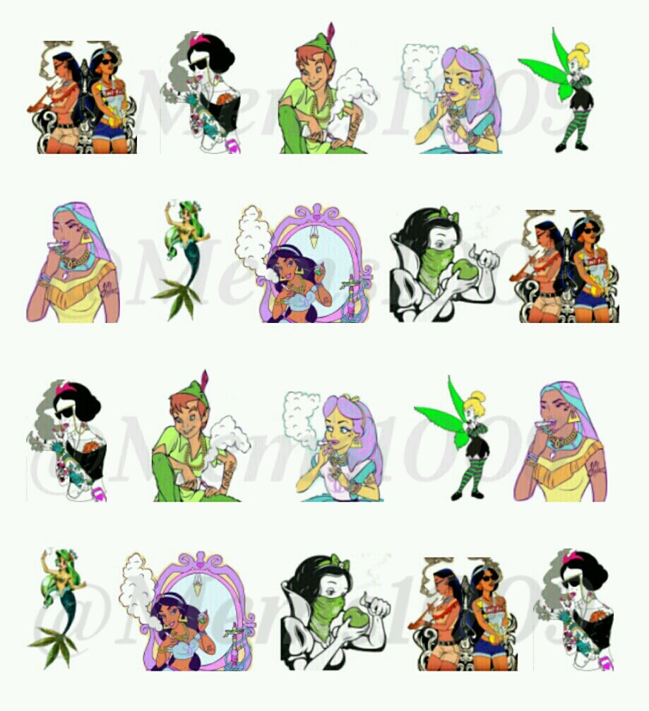 Disney Princess Smoking