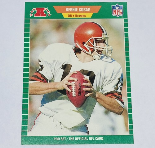 1989 Pro Set Bernie Kosar . Cleveland Browns #77 Football Card Tc4 | eBay