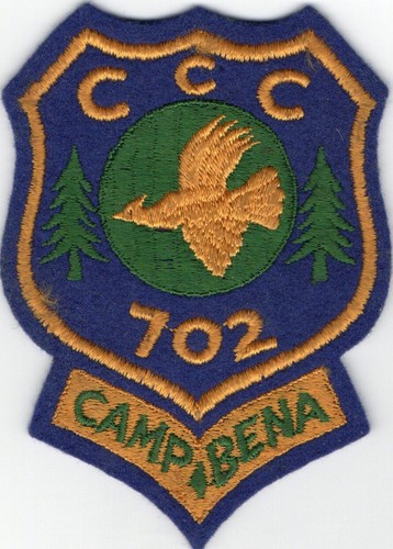 CCC Patch 702 Camp Bena Minnesota Civilian Conservation Corp C.C.C ...