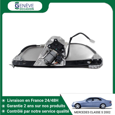 🇫🇷 MECANISME LEVE-GLACE ARRIERE DROIT MERCEDES CLASSE S ♻️ 2208200442 ...
