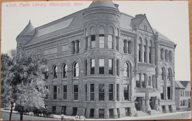 Minneapolis, MN 1911 Postcard: Public Library Building - Minnesota Minn ...