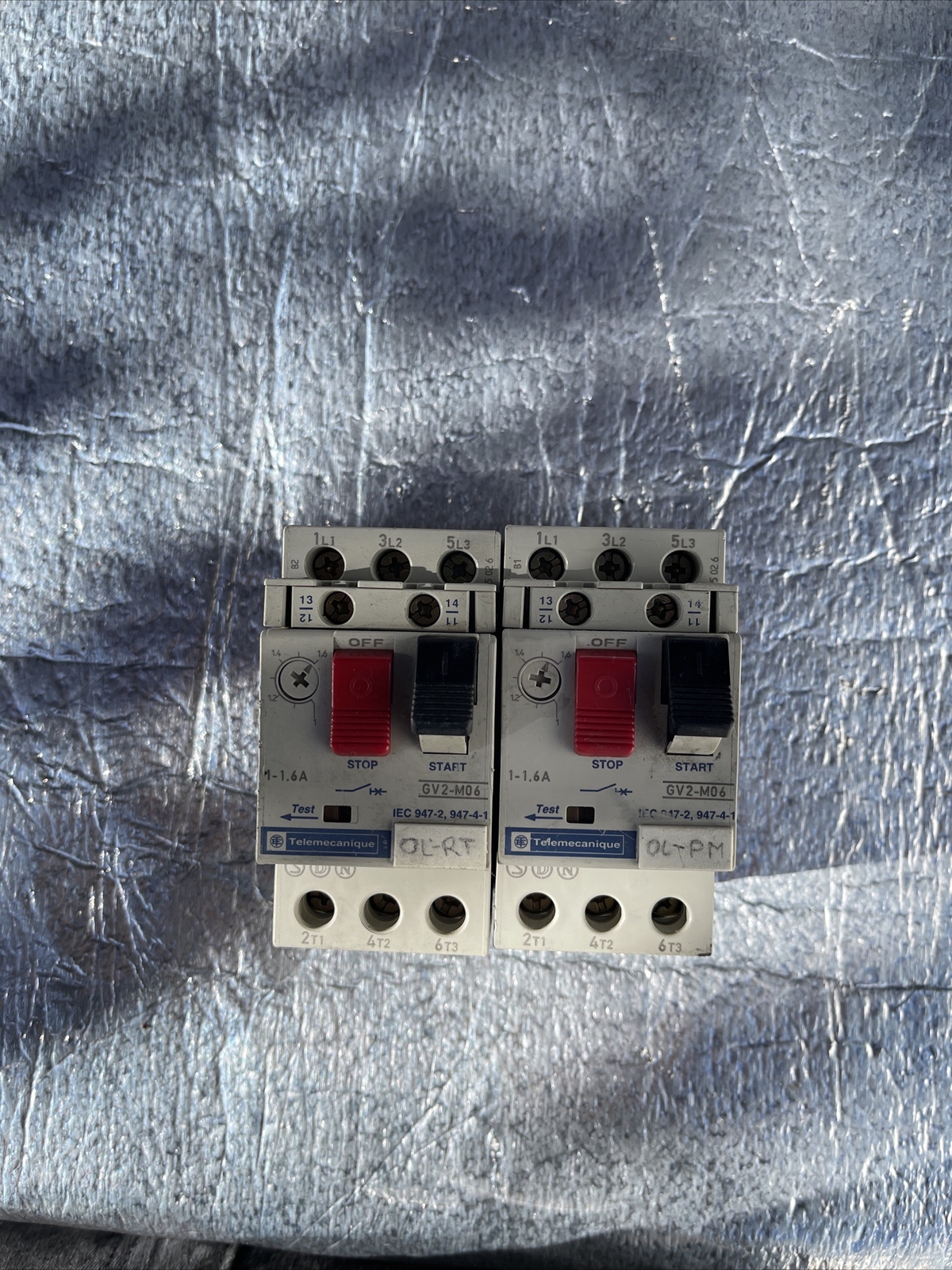TELEMECANIQUE GV2-M06 1-1.6 MOTOR STARTER LOT OF 2 | eBay