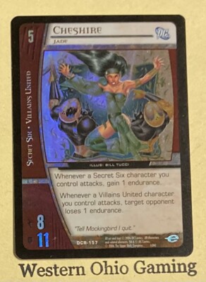 Vs System TCG Cheshire, Jade #DCR-157 Foil USED CCG DC Infinite Crisis ...