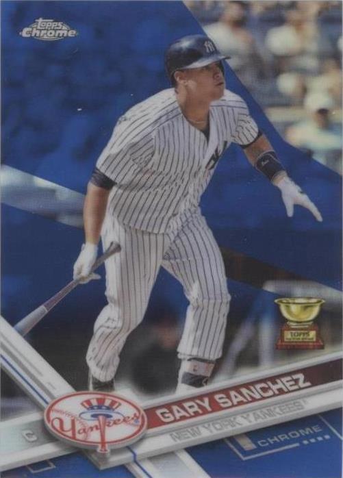 2017 Topps Chrome - Gary Sanchez #122 Blue Refractor /150 for sale ...