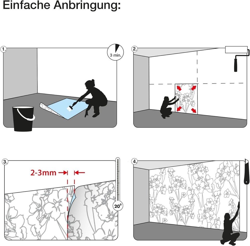 6'x8' Fable Woodland creature Nature Scene Wall Mural, Off-White | eBay