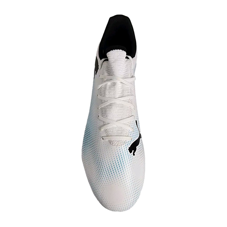 PUMA Future 7 Play FG/AG Adult Soccer Cleats 107723 01 WHITE BLACK PINK ...