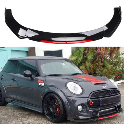Front Bumper Lip Splitter Kits Glossy Black For MINI COOPER R53 R56 R58 ...