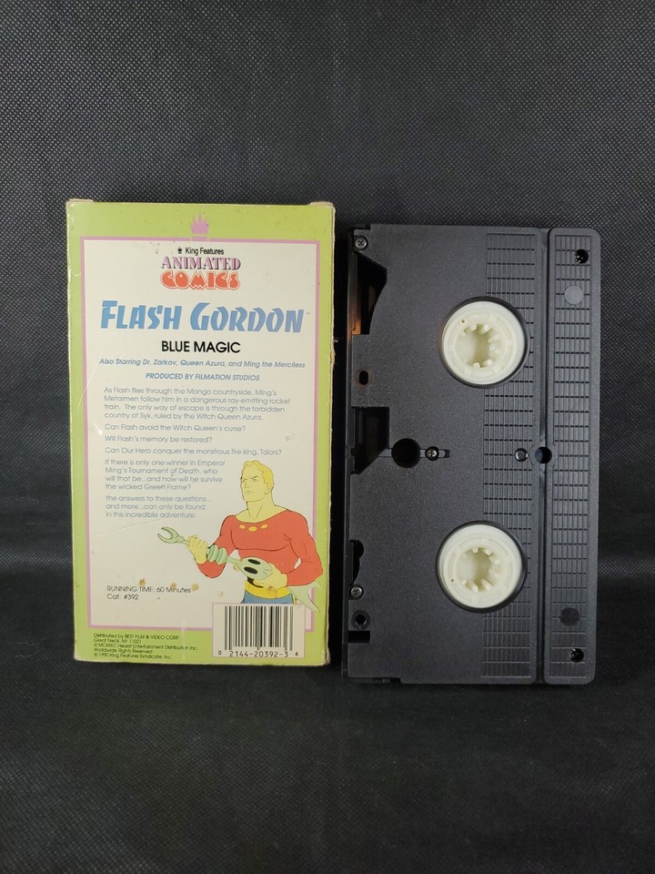 Flash Gordon Blue Magic Animated Comics VHS Filmation Cartoon Cult ...