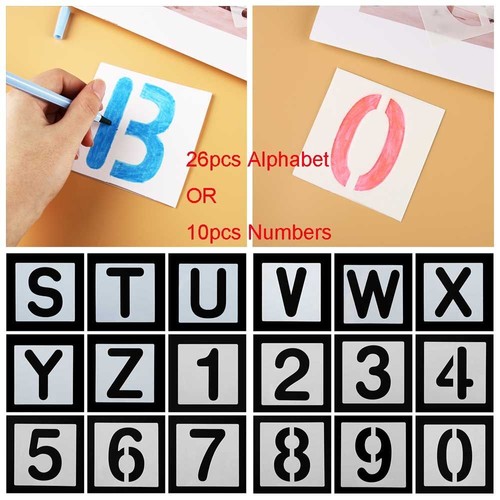 Decorative Scrapbooking Alphabet Number Embossing Template Layering ...