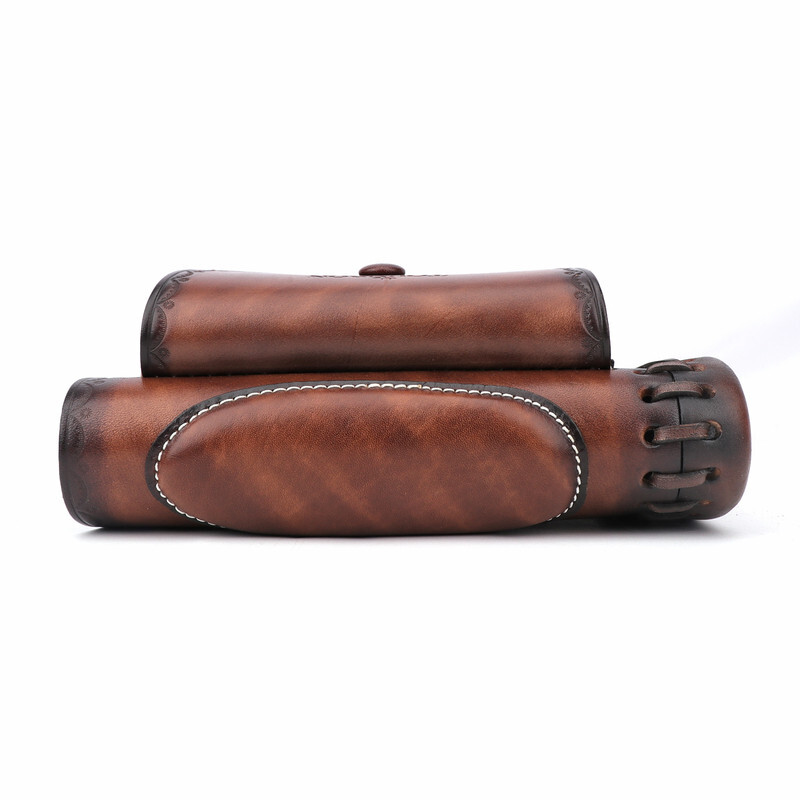 TOURBON Leather Recoil Pad Cheek Rest Shell Pouch Stock Cover-Special ...