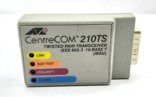 Allied Telesis AT-210TS Centre Com Twisted Pair Micro Transceiver ...