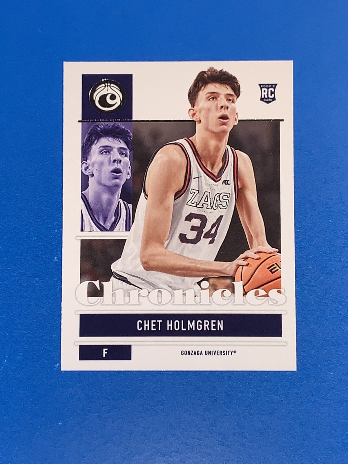 2022-23 Panini Chronicles Draft Picks Chet Holmgren Rookie Card # OKC ...