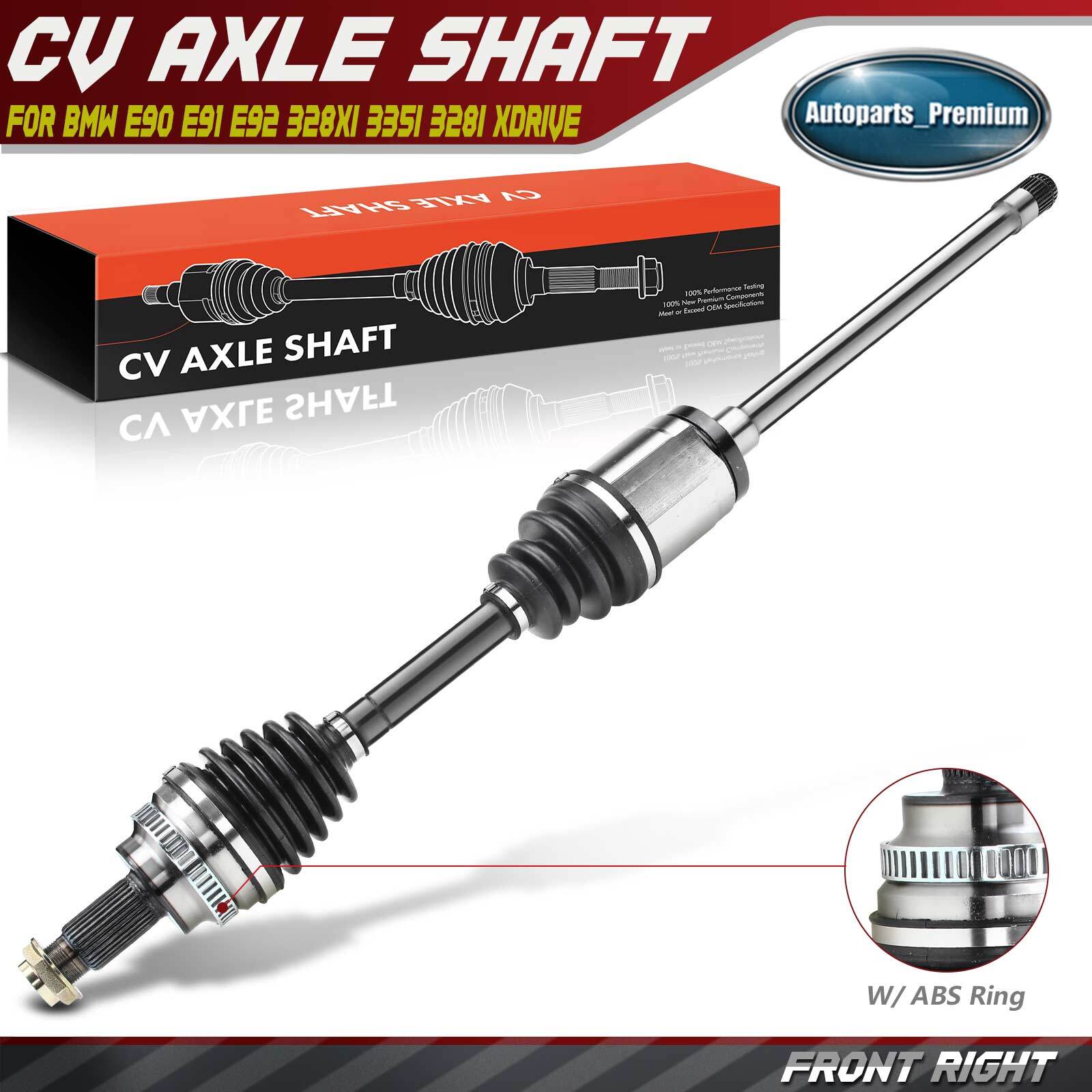 CV Axle Assembly for BMW E90 E91 E92 328xi 07-08 335i 328i xDrive Front ...