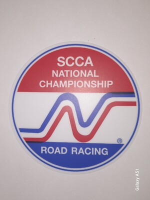 SCCA NATIONAL CHAMPIONSHIP ROAD RACING VINYL DECAL STICKER - VINTAGE ...