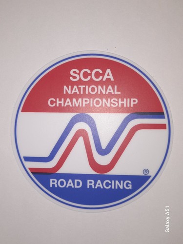 SCCA NATIONAL CHAMPIONSHIP ROAD RACING VINYL DECAL STICKER - VINTAGE ...