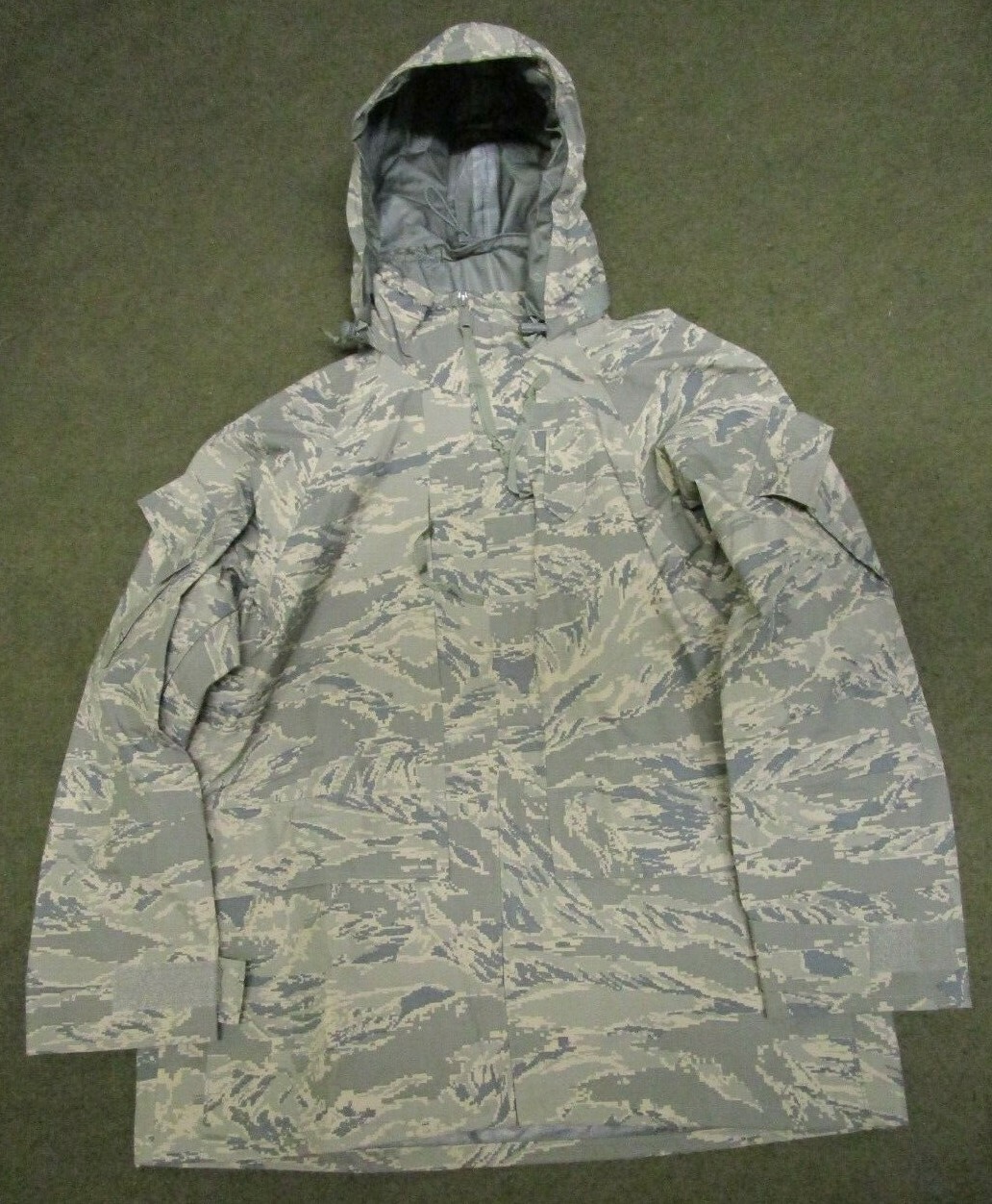 GENUINE USAF US AIR FORCE ABU TIGER STRIPE APECS GORETEX PARKA COAT ...
