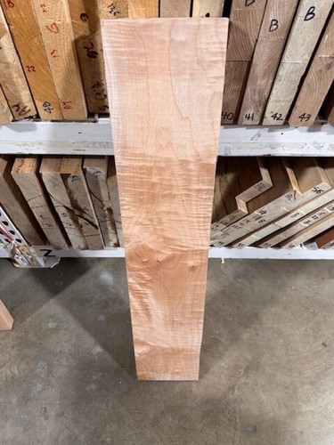 Flame Maple Curly 1.4”X7.25"x36.5” 🍁Bass Guitar Neck Figured KD | eBay