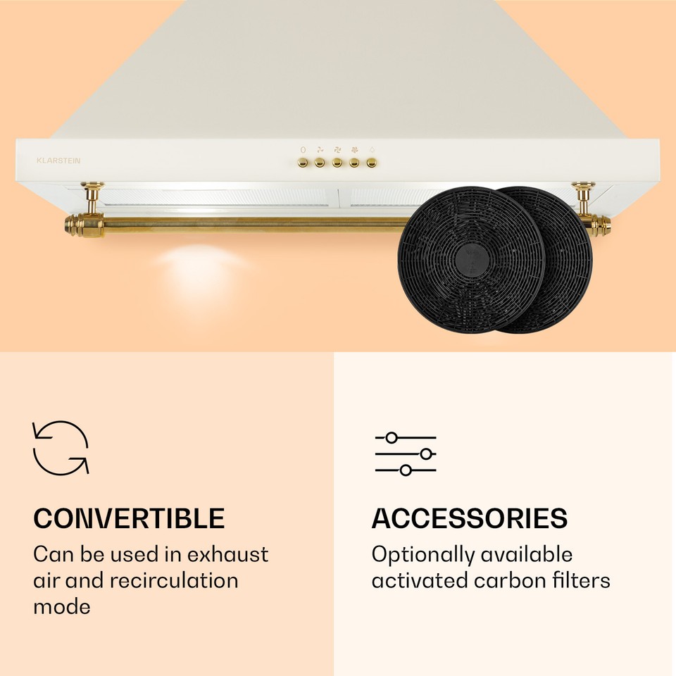 Cooker Hood 60 cm Kitchen Extractor Chimney Hood Stainless Steel 610m³ ...