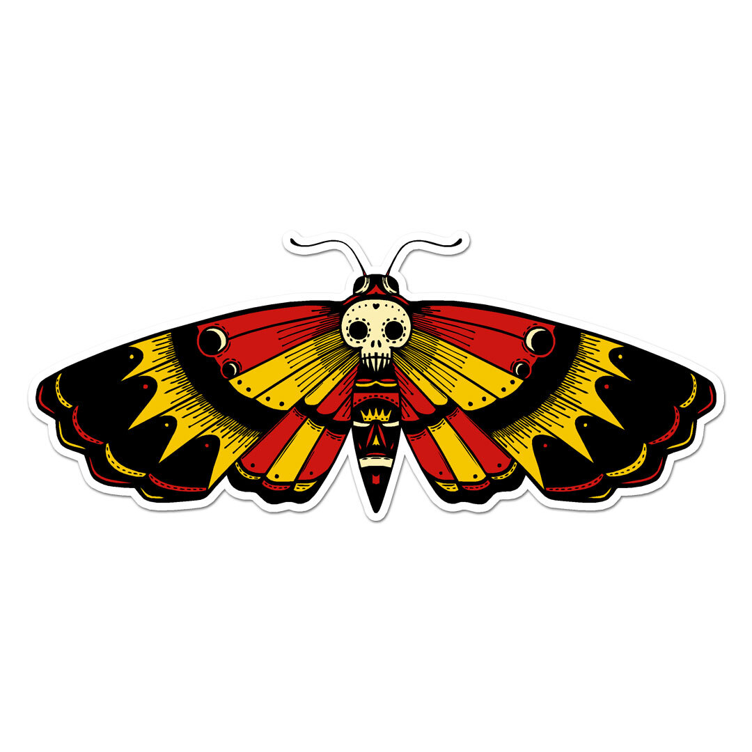 Death's Head Moth Vinyl Decal Sticker - ebn8573 | eBay