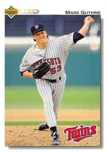 Mark Guthrie 1992 Upper Deck 604 Minnesota Twins BASEBALL Card | eBay