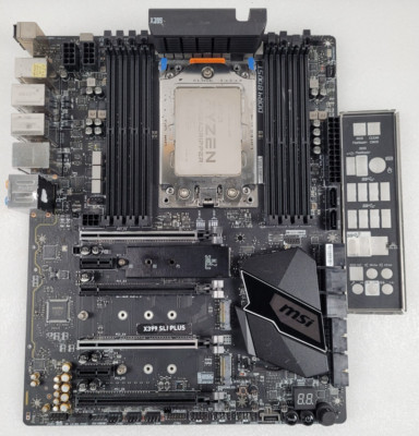 MSI X399 SLI PLUS AMD X399 DDR4 Socket TR4 ATX Motherboard W ...