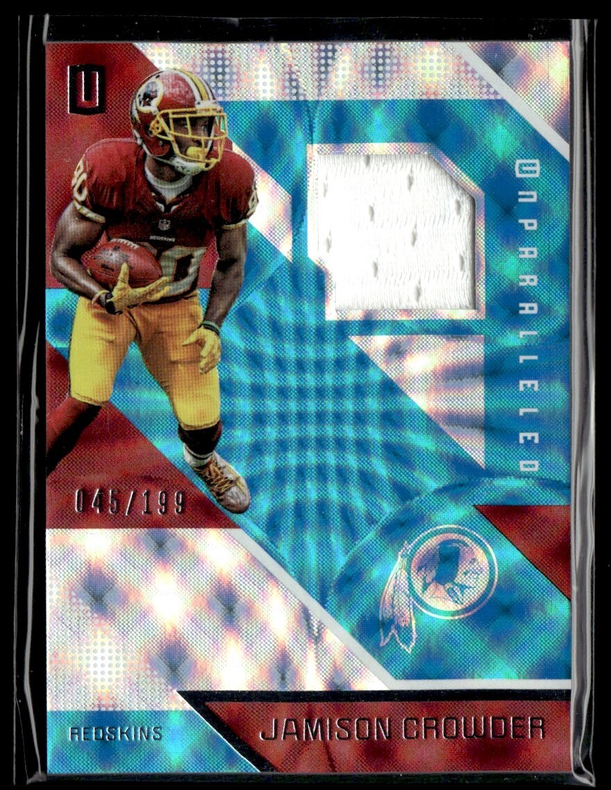 2016 Blue Jamison Crowder Jersey 1 color 045/199 Washington Redskins ...