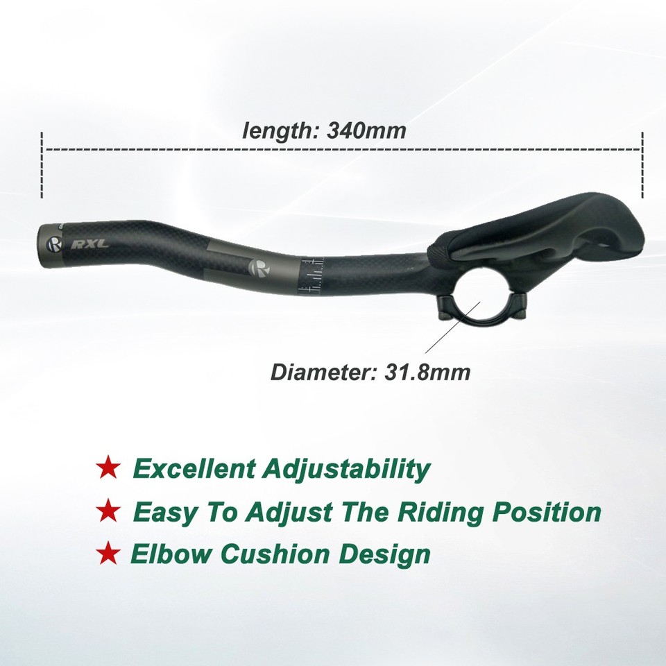 Carbon Aero Bars TT Handlebars for Road Bike Triathlon Arm-rest Handle ...