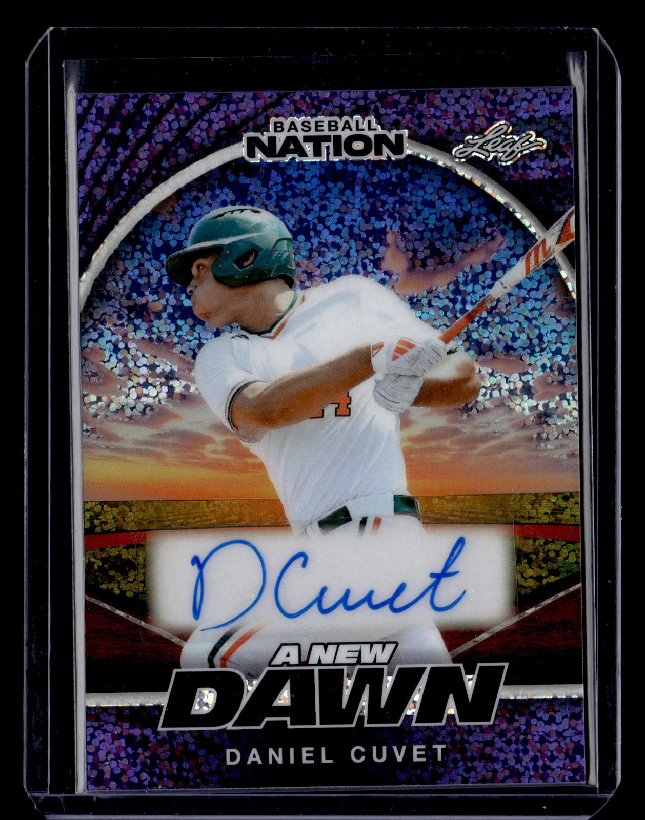 Daniel Cuvet 2025 Leaf Baseball Nation #NA-DC2 New Dawn Autographs ...