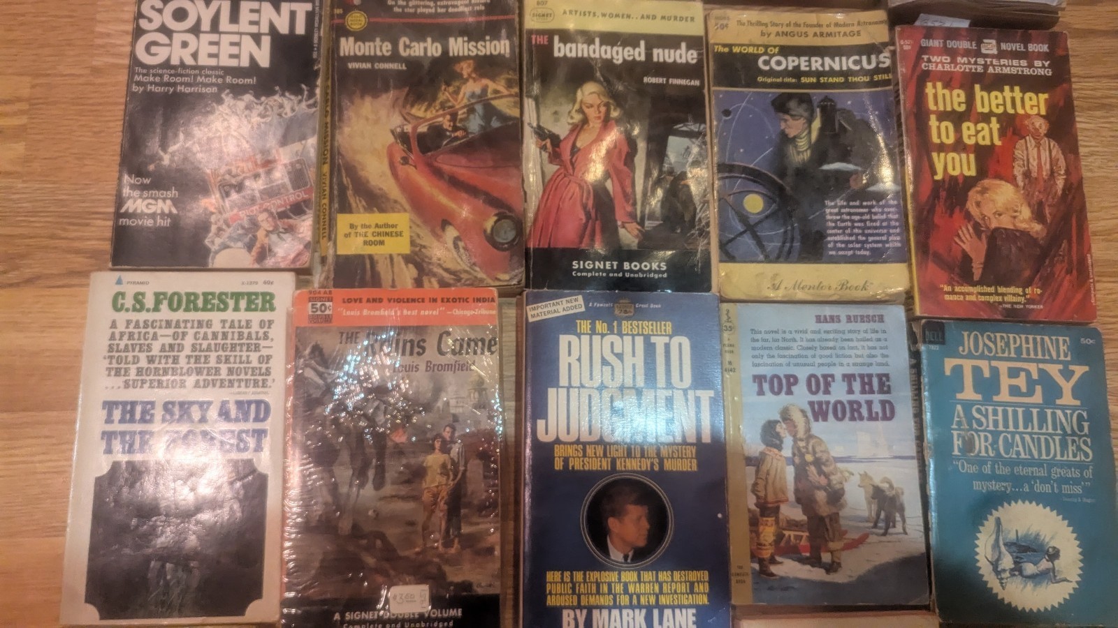32 Vintage Crime Pulp Mystery Paperback Books 40s 50s 60s Doubles LOT ...