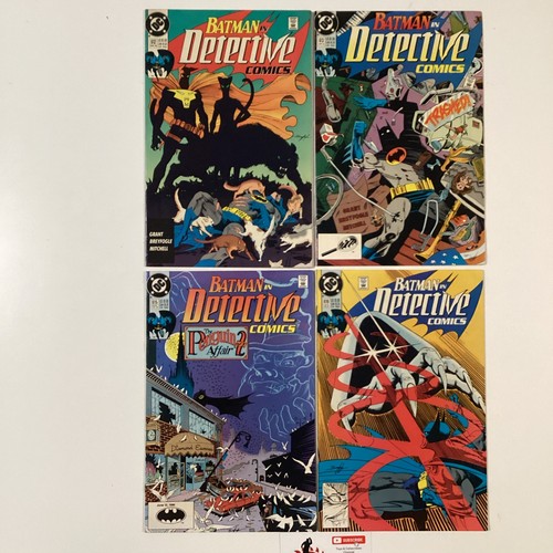 1990 LOT OF 4 BATMAN DETECTIVE COMICS #612, 613, 615 & #616 HIGH GRADE ...