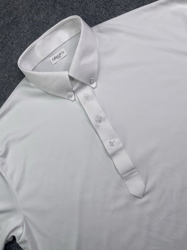 Collars and Co Men's Shirt XL White Solid Dress Collar Stretch ...