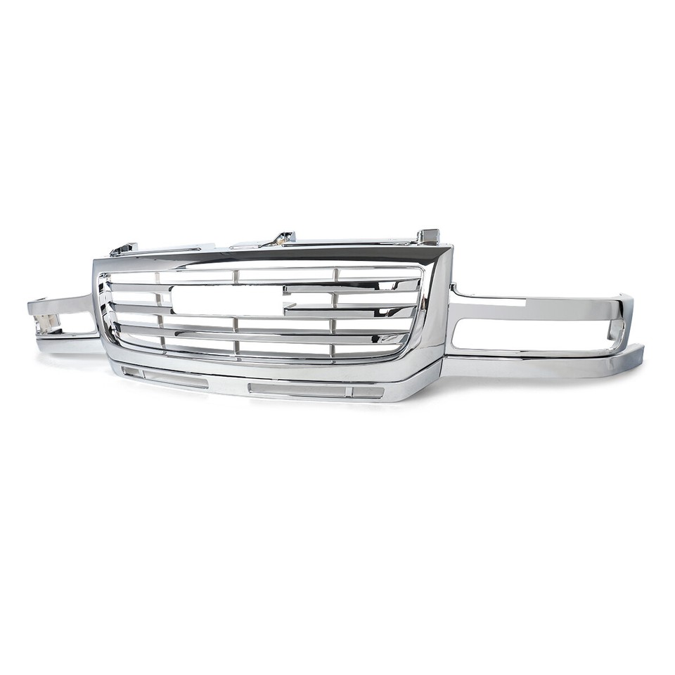 GM1200568 Chrome Grille Assembly For 2003-2007 GMC Sierra 2500 3500 HD ...